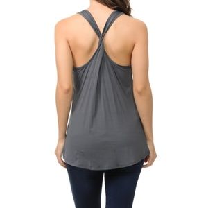 Magic Fit | Tops | Back Twist Tank Top | Poshmark